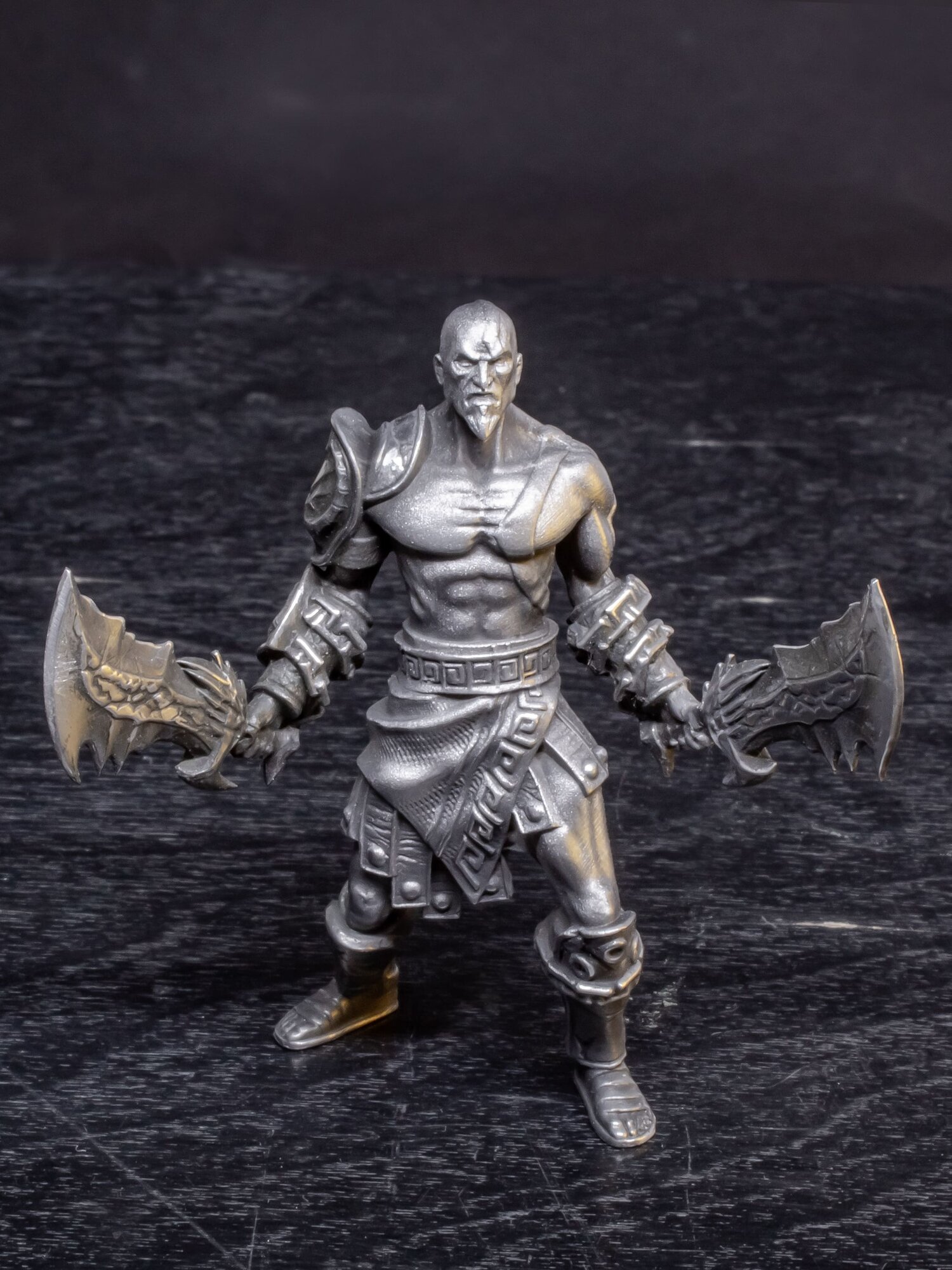 Фигурка металлическая Кратос Бог Войны коллекционная / God of War Kratos