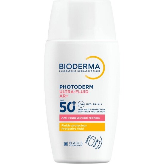 Солнцезащитный флюид Bioderma Photoderm для чувствительной кожи Ultra-Fluid AR+ SPF50+, 40 мл