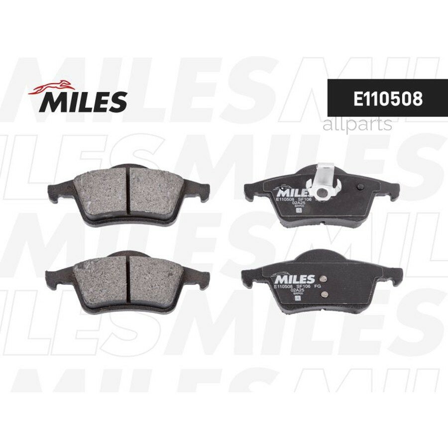 MILES E110508 Колодки тормозные VOLVO S60 00-/S80 98-06/V70 97-/XC70 97- задние