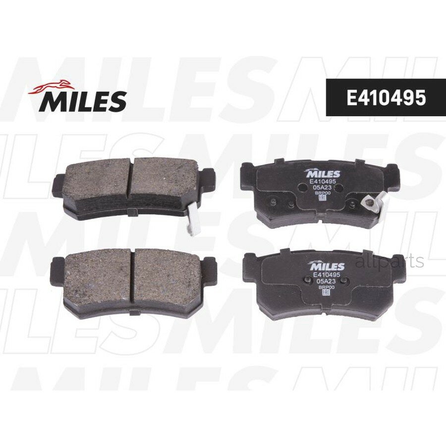 MILES E410495 Колодки тормозные SSANGYONG REXTON 02>/KYRON 05>/ACTYON 05> задние