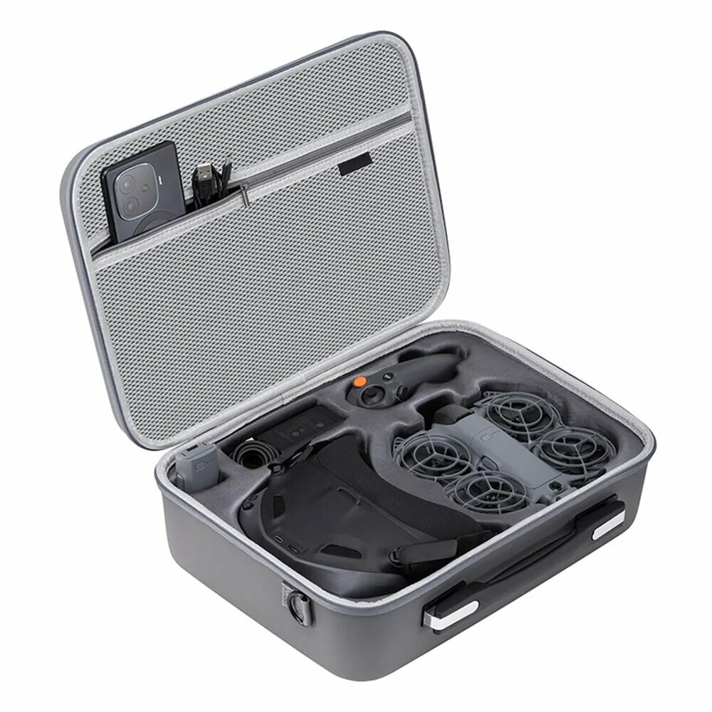 Водонепроницаемый жёсткий чехол для дрона DJI Neo 2 с ремнём и ручкой