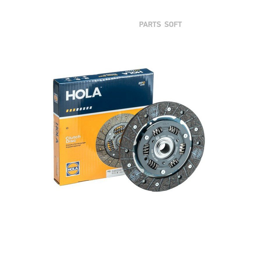 Диск сцепления [серия DTC] HOLA CHD010 RENAULT Logan, Sandero, Clio I/II, Kangoo, Megane I (1.4)