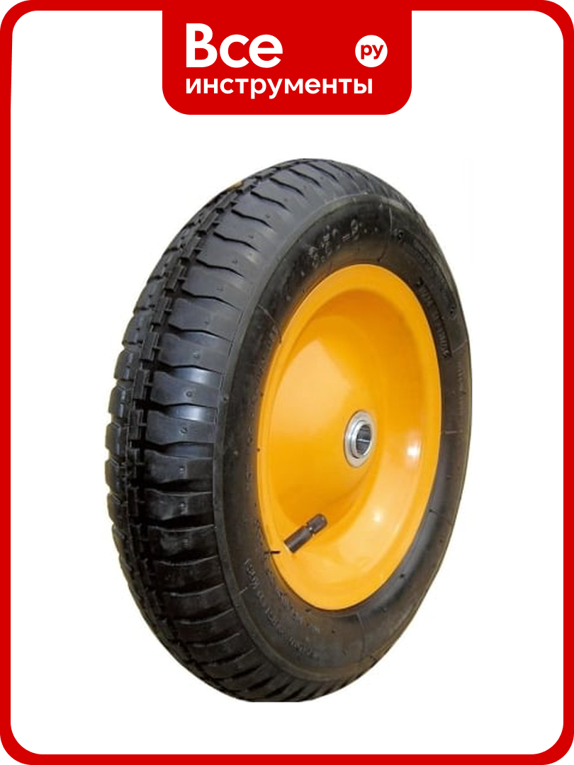 Колесо надувное PR3000 16x4.00-8 F20 МастерАлмаз с подшипником, пневматическое, металлический диск для тяжелых нагрузок