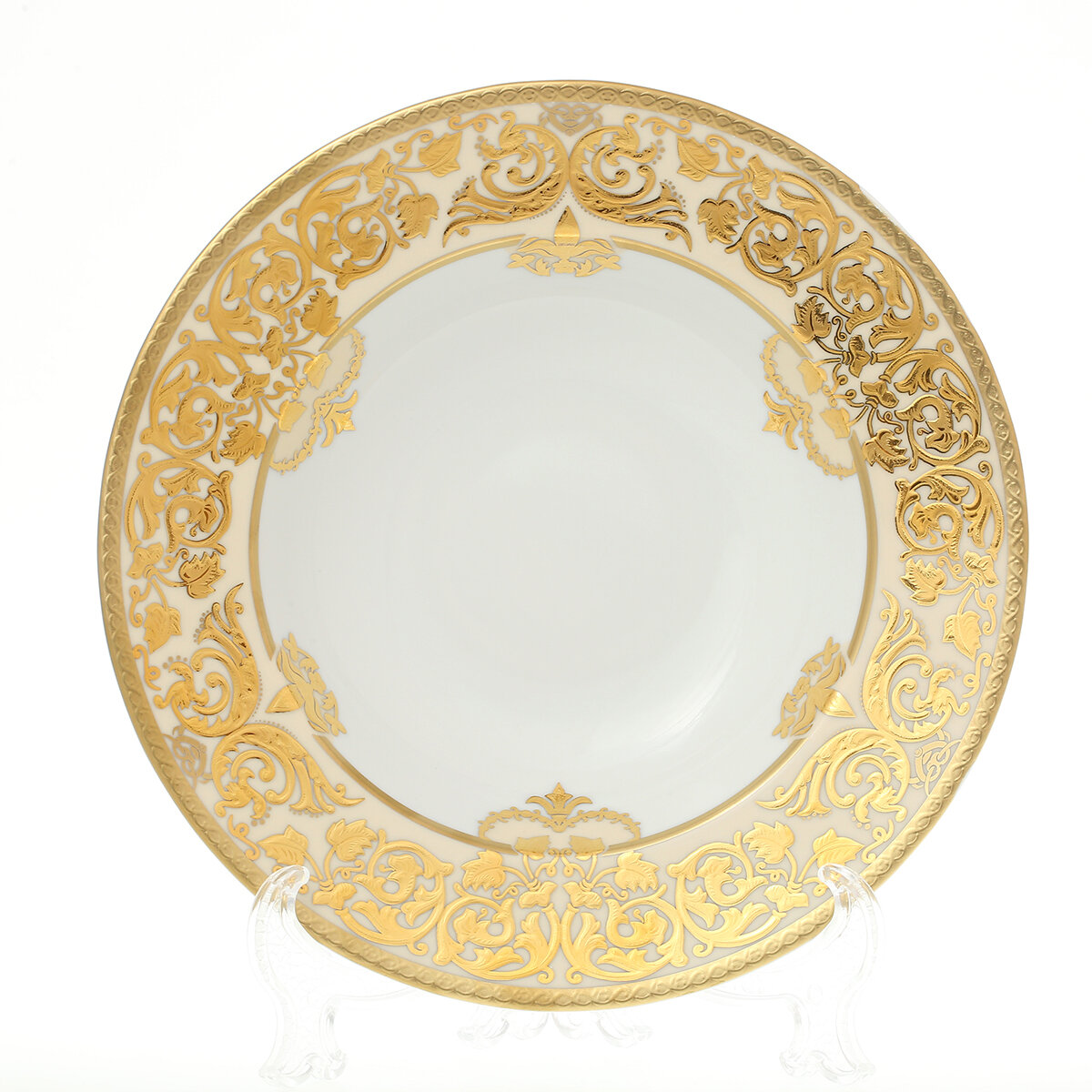 Набор тарелок глубоких Falkenporzellan Natalia creme gold 23,5 см(6 шт)