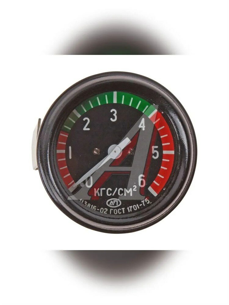 Манометр ЛТЗ воздух 6атм. AVTOPRIBOR