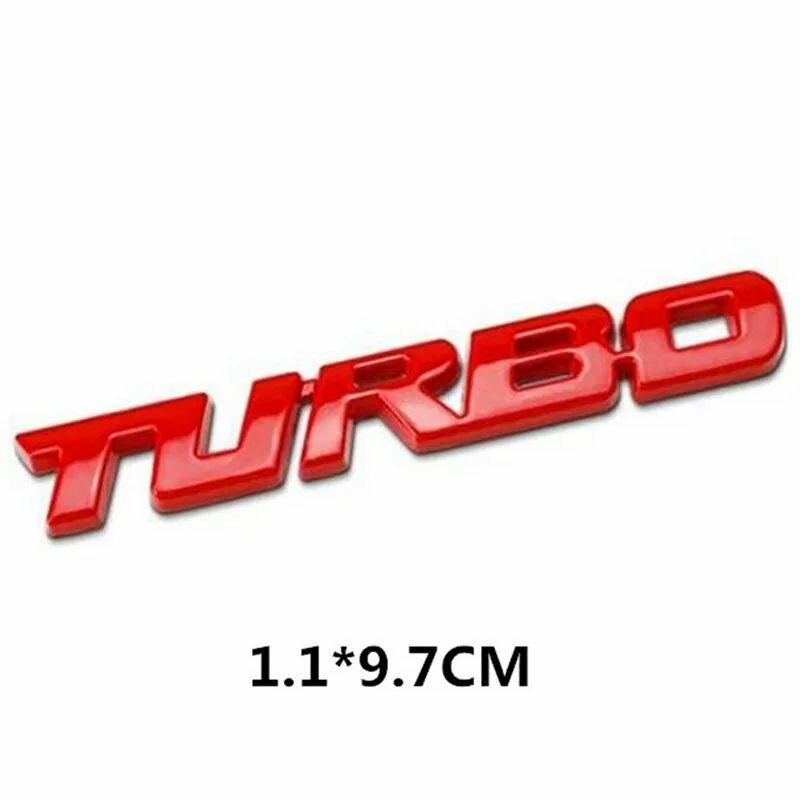 3D металлическая наклейка для автомобиля - премиум эмблема Turbo, для интерьера и кузова