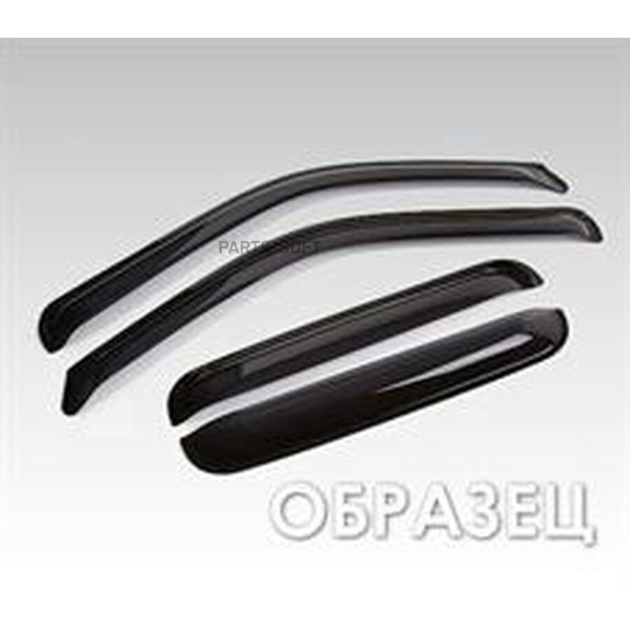 SIM Дефлекторы боковых окон TOYOTA LAND CRUISER 200 2007-2021 4ч. темный от официального дистрибьютора, NOVLINE, артикул NLDSTOLCR0732