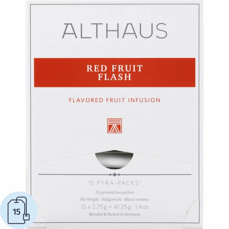 Чай Althaus Pyra Pack Red Fruit Flash, 15пак/уп (TALTHL-P00010), 1476674