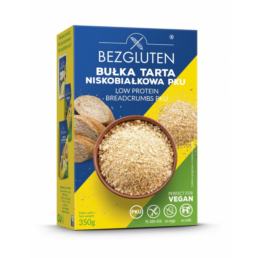 Панировочные сухари Bezgluten с низким содержанием белка, 3шт x 350г