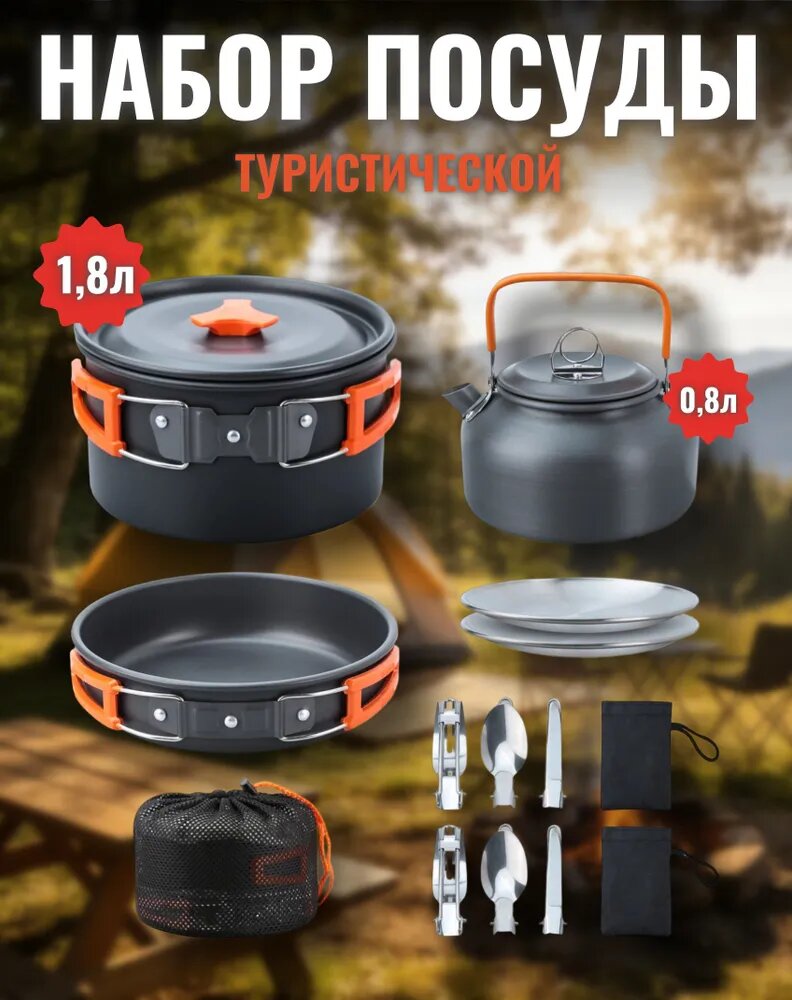 Набор туристической посуды, походный