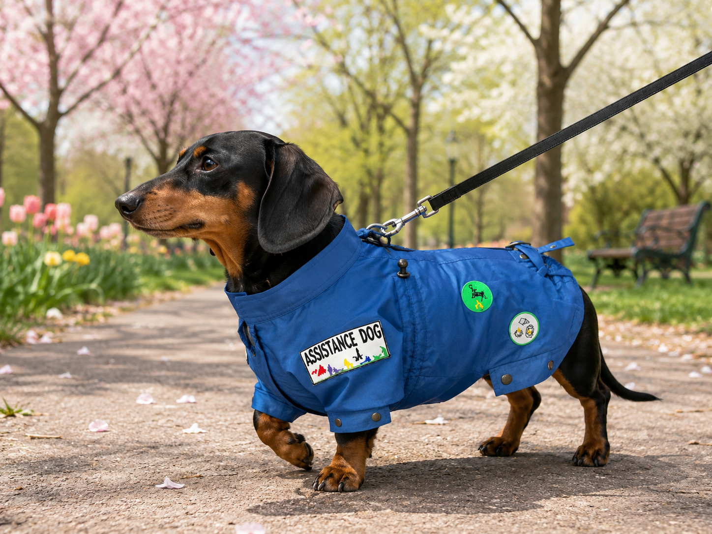 Комбинезон Dogville "Милитари", для таксы, средняя порода, плащевка