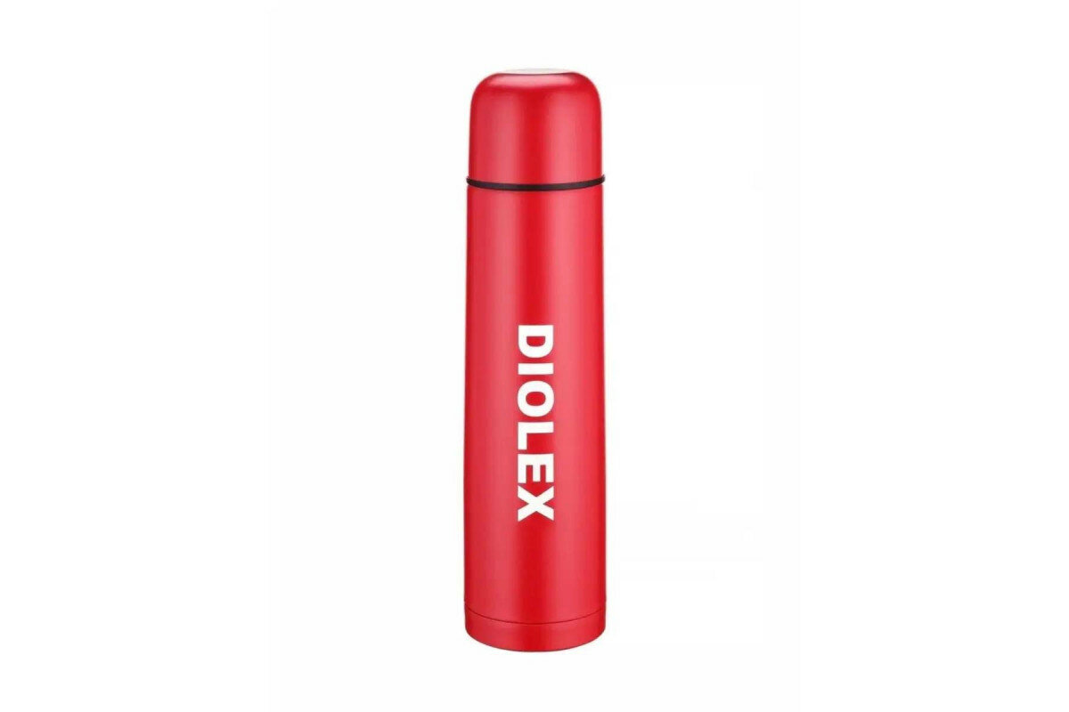 Термос Diolex DX-1000-2R, красный с узким горлом 1000 мл