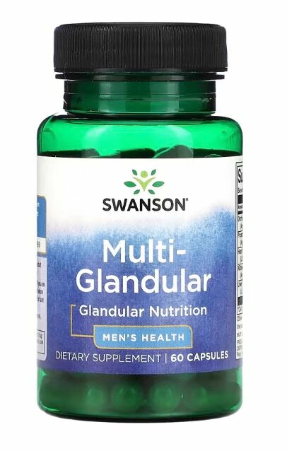 Swanson, Multi-Glandular, для мужского здоровья, 60 капсул