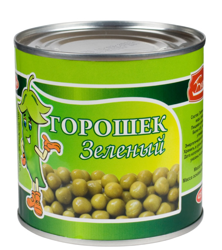 Консервированный горошек зеленый Барко, высший сорт, 400 гр, 1 шт