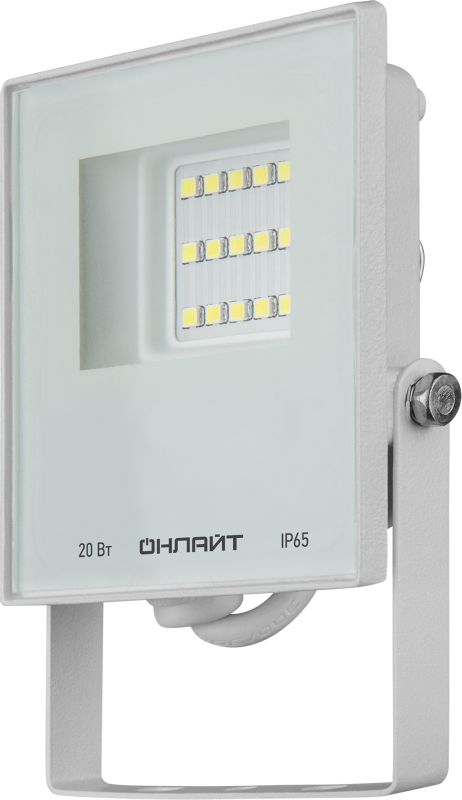 Прожектор светодиодный 90 133 OFL-20-6K-WH-IP65-LED 20Вт 6000К IP65 1600лм бел. Онлайт 90133