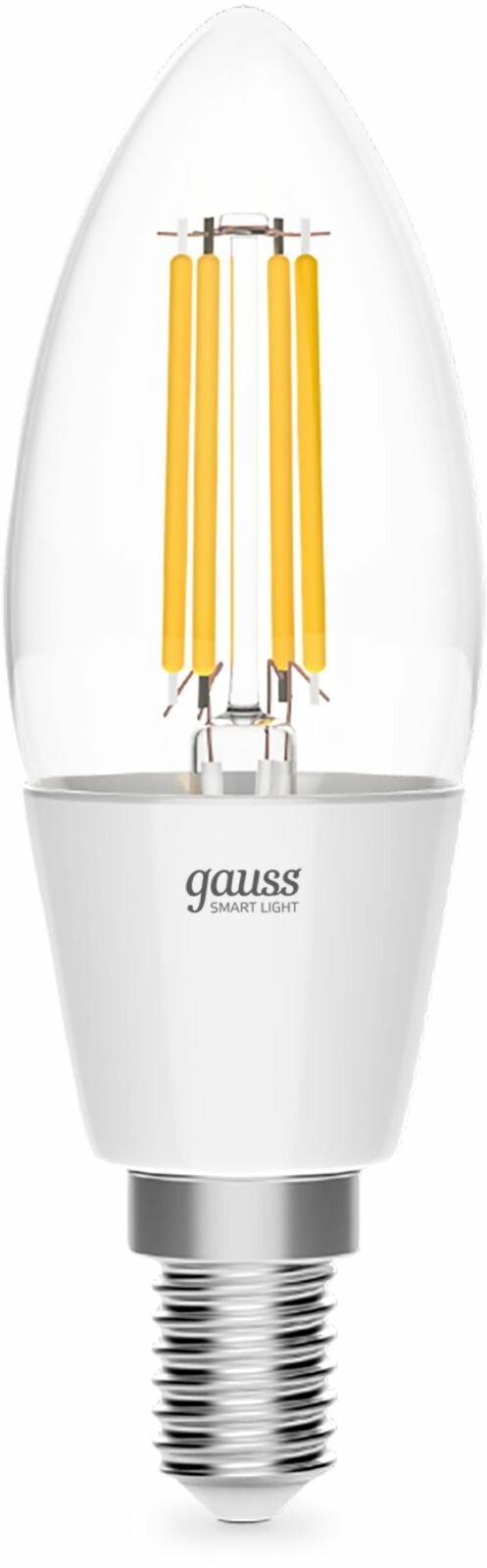 Умная лампа Gauss Gauss Smart Home, C35, E14, 4.5 ВТ, 495 lm (1230112)