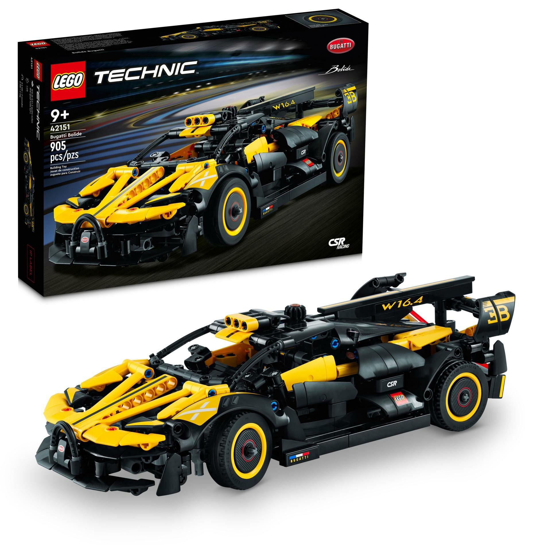 Конструктор LEGO Technic Bugatti Bolide 42151, 905 детали, от 9 лет