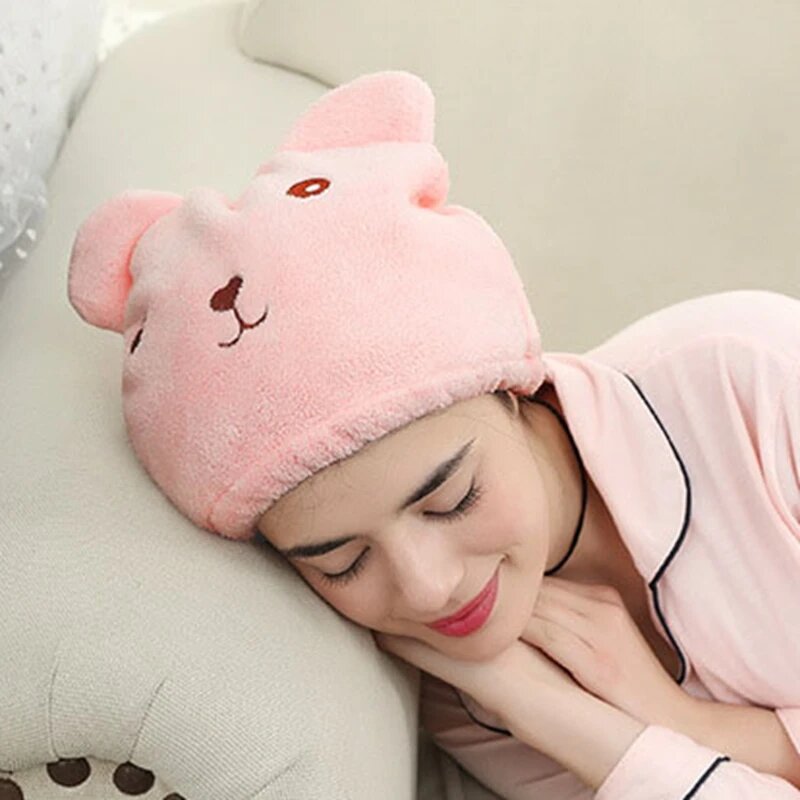 Шапочка для волос Pink из микрофибры