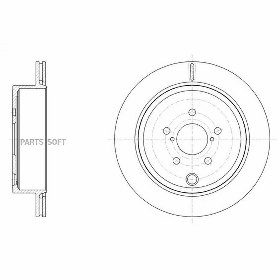 ROAD HOUSE 6153610 Диск торм. задн. SUBARU BRZ (06/12-)