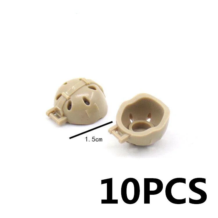 Бежевый шлем для солдата, 10 шт. (TK056-A-10PCS)