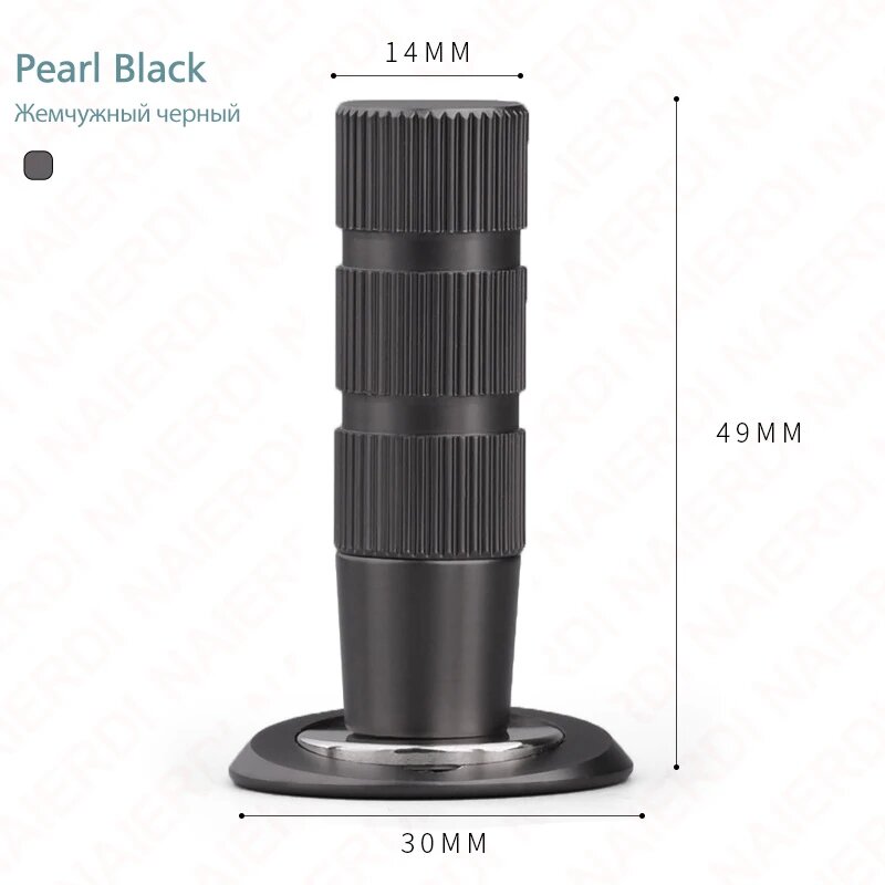 Магнитный дверной стопор NAIERDI из цинкового сплава Pearl Black