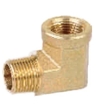 Латунный уголок с резьбой 1/8", цвет D