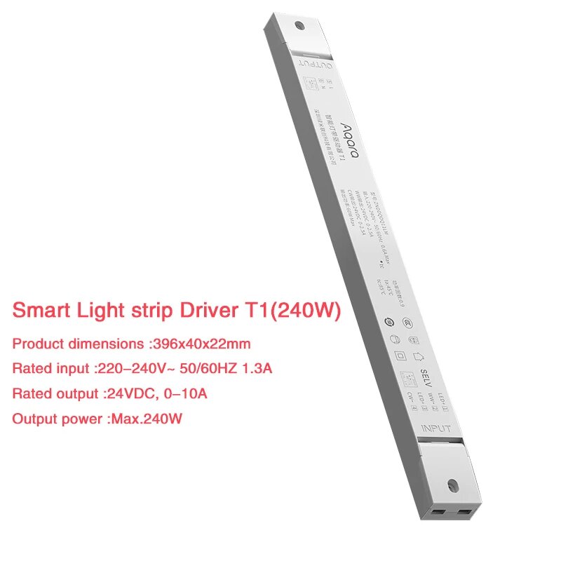 Aqara Smart Light Strip Driver T1 ZigBee Driver T1 240W