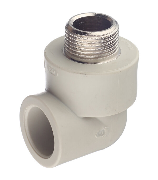 Угол PP-R комбинированный HР 32*1" FV-PLAST серый 2шт