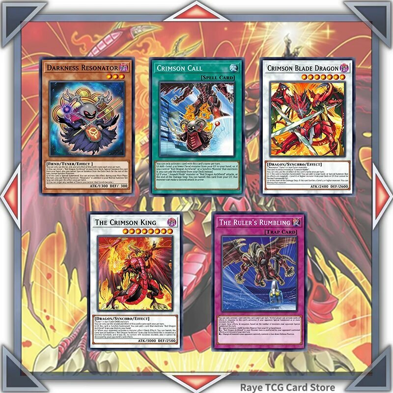 Игровая колода Yugioh Red Dragon Archfiend Crimson Blade, english