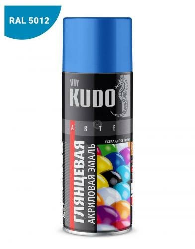 Эмаль универсальная акриловая ral 5012 голубая 520 мл Kudo KUA5012