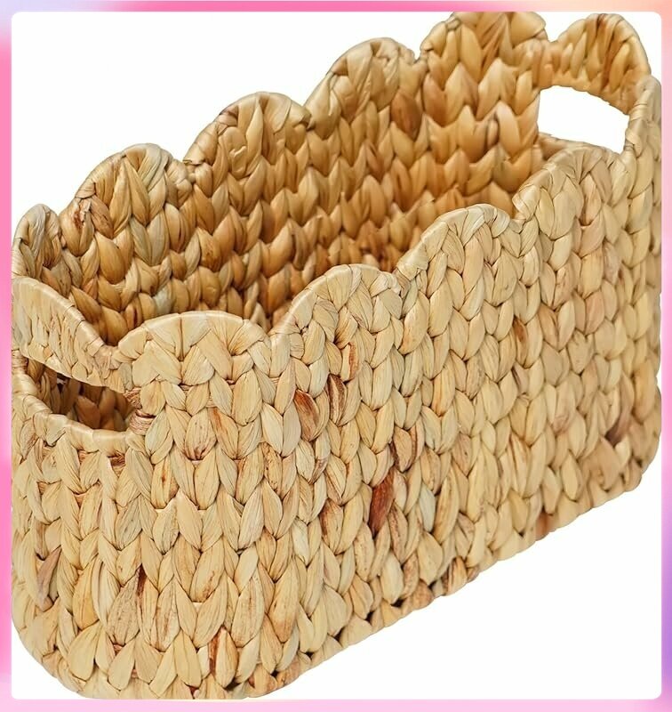 Корзина для туалета Coeusy, из ротанга, прямоугольная, 41х17х27 см