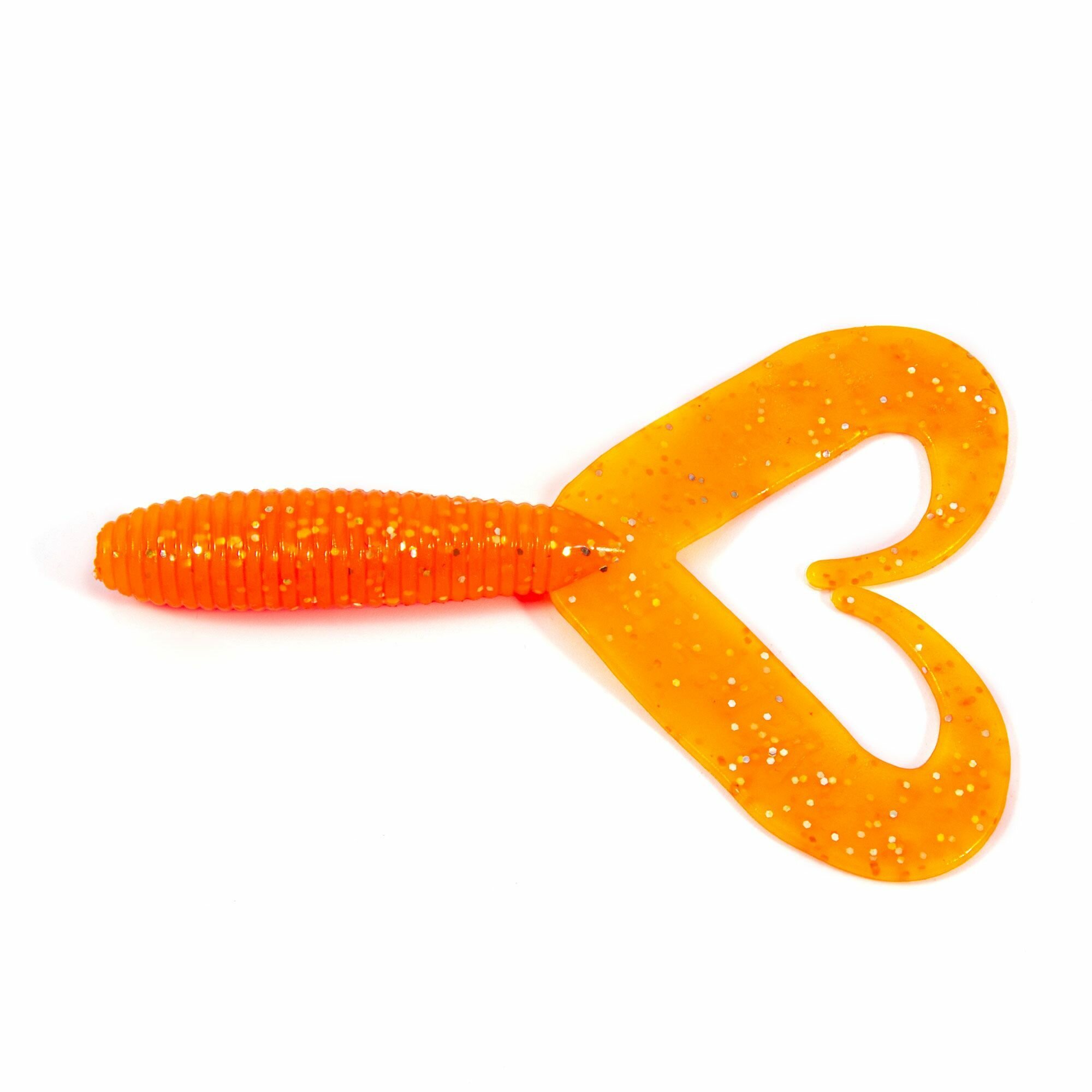 Силиконовая приманка для рыбалки Твистер YAMAN PRO Loop-Two, р.2 inch (5см), цвет #03 - Carrot Gold Flake (уп.10 шт.)