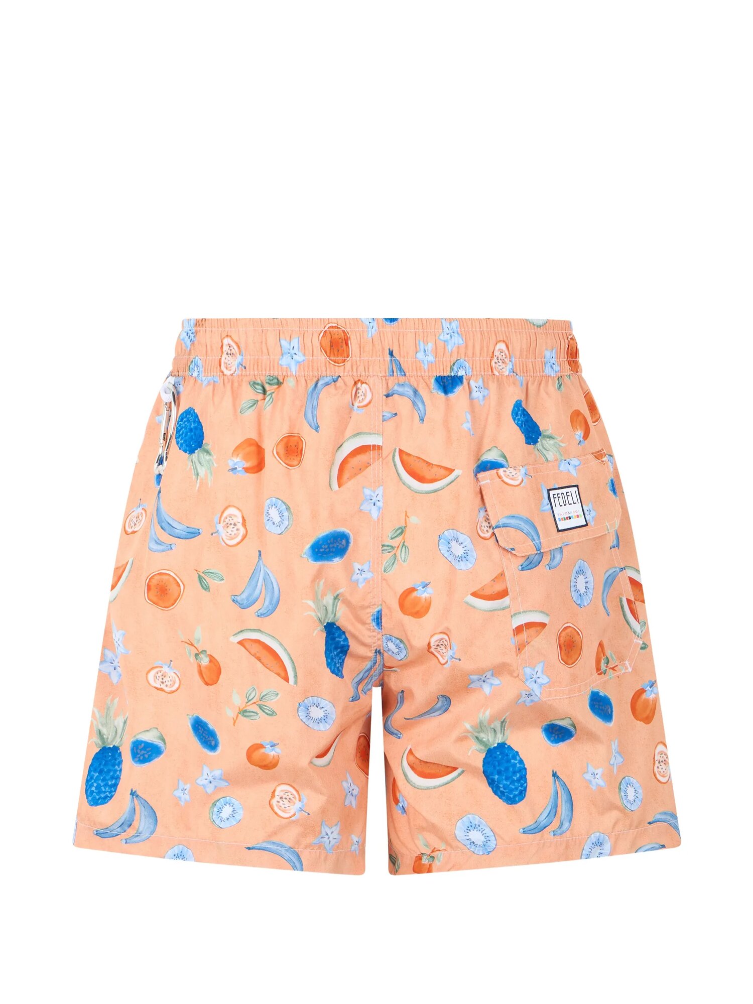 Шорты для плавания FEDELI Fruit-print drawstring swim shorts, размер 46, orange — фото 1