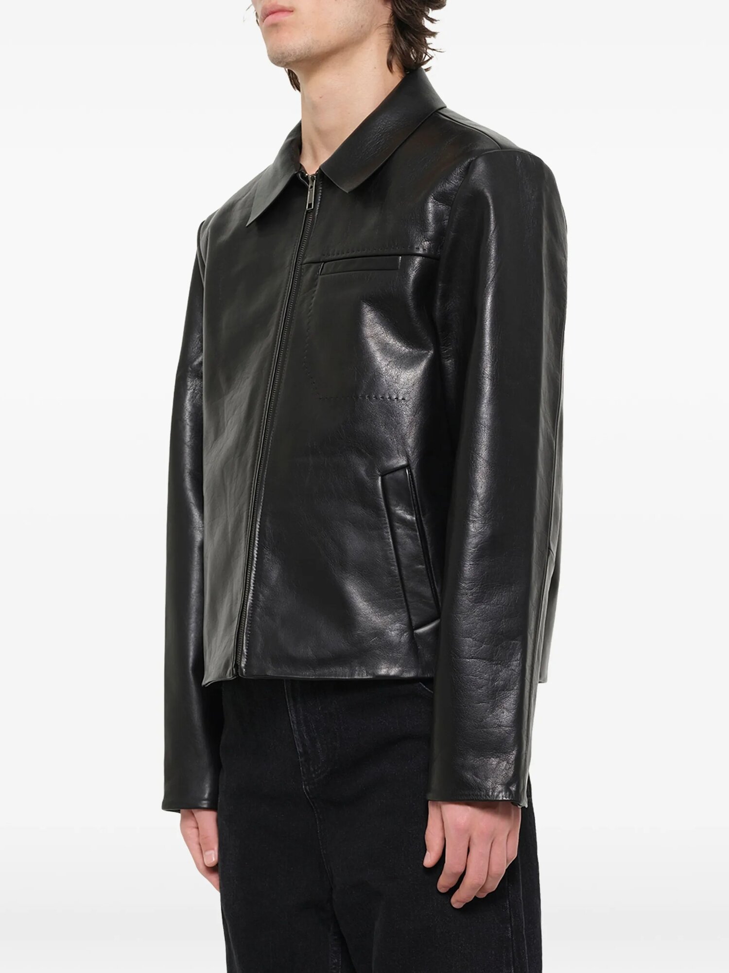 Куртка Entire Studios Corehide leather jacket, размер M, black/black — фото 1