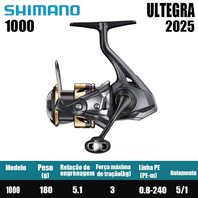 SHIMANO 2025 ULTEGRA Безынерционная катушка для спиннинга 1000
