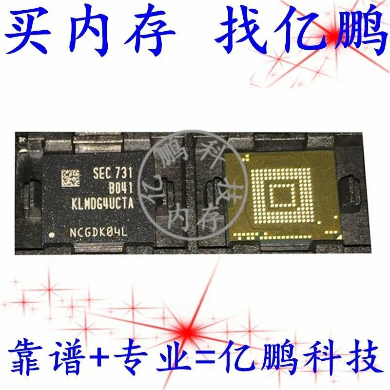 1шт KLMDG4UCTA -B041 BGA153 EMMC 5.1 128 ГБ Испытание пустой памяти данных