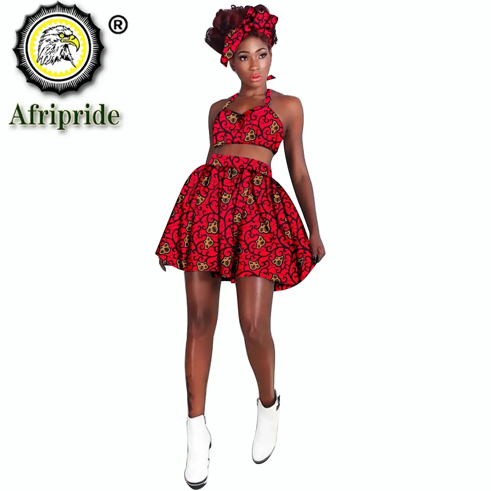 Африканский комплект AFRIPRIDE, красный, 6XL, 726