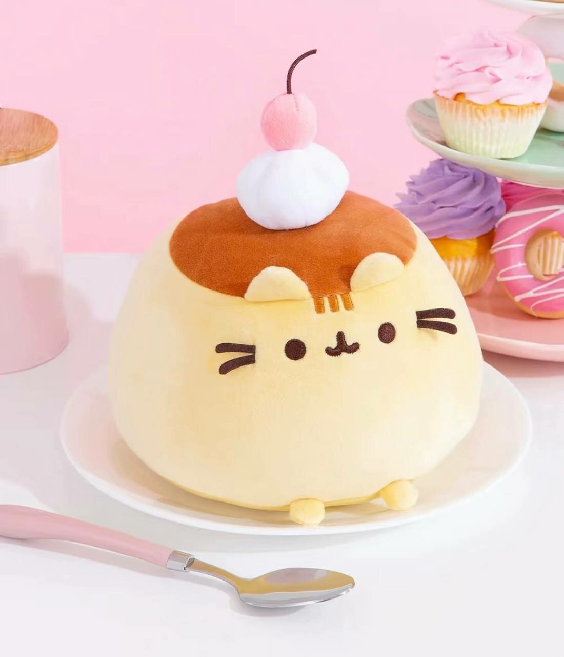 Мягкая игрушка кот Пушин пирожное 22 см