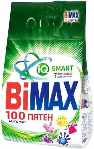 BiMAX Стиральный порошок 100 Пятен Automat, универсальный, 1.5 кг