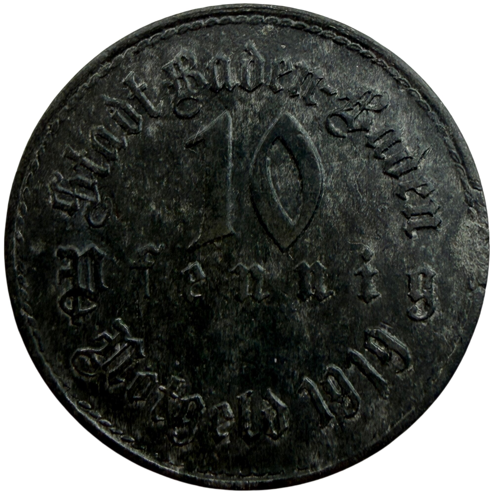 Германия, Германская империя, Баден-Баден 10 пфеннигов 1919 г.