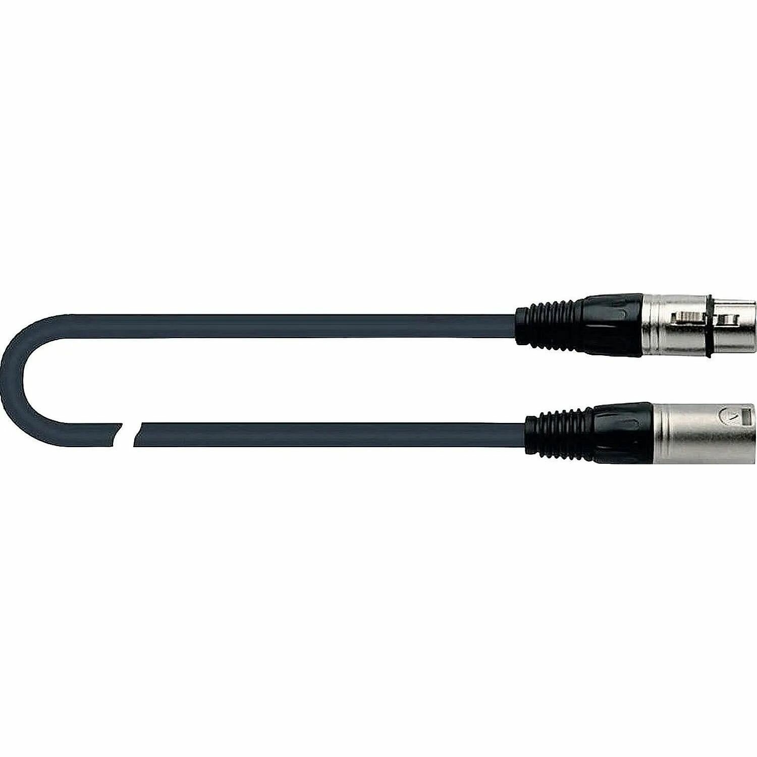 Кабель QUIK LOK MX775-5, микрофонный, 5 м, XLR/F-XLR/M, черный (MX/775-5)