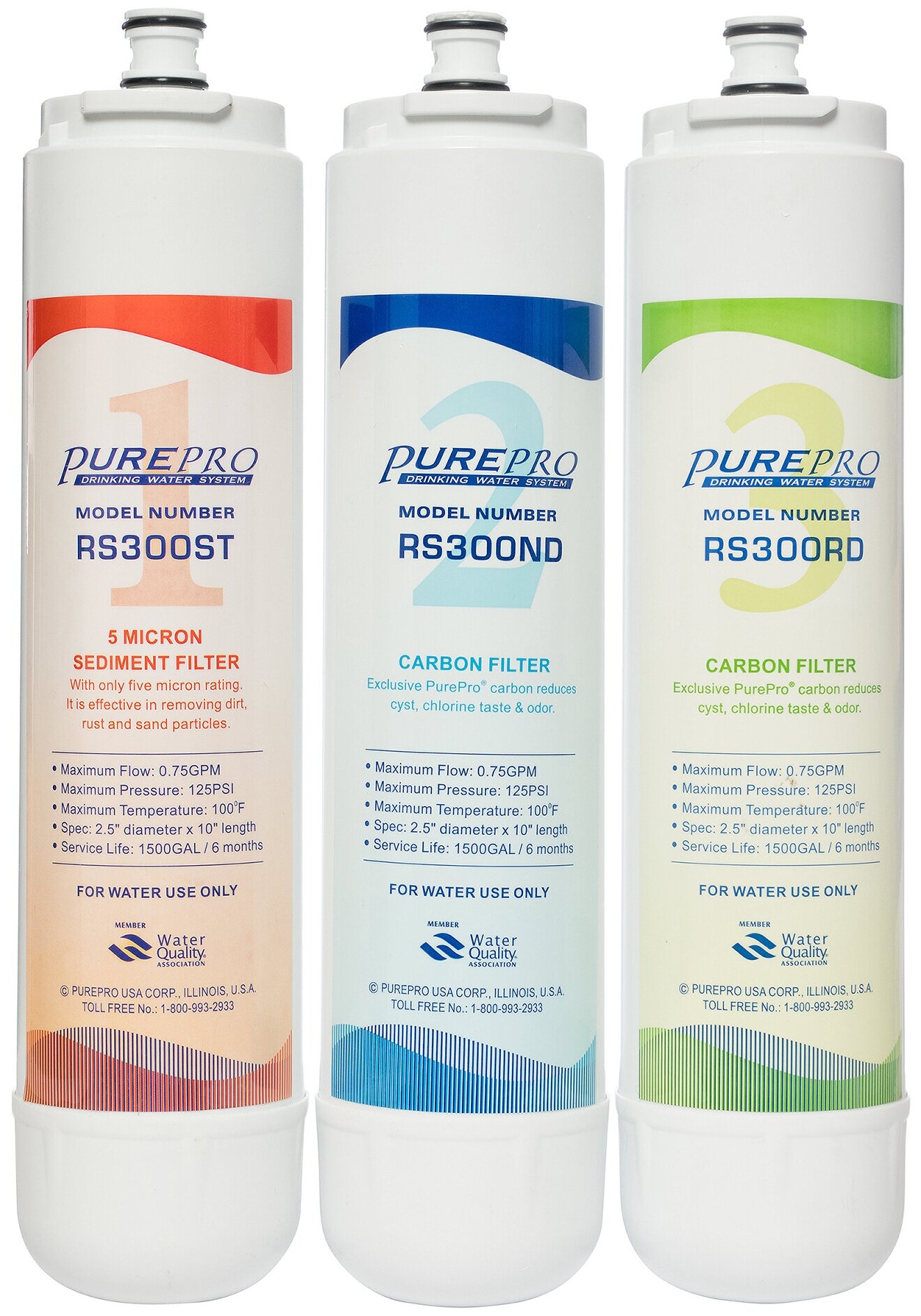 Набор предфильтров для системы обратного осмоса Pure Pro RS-108