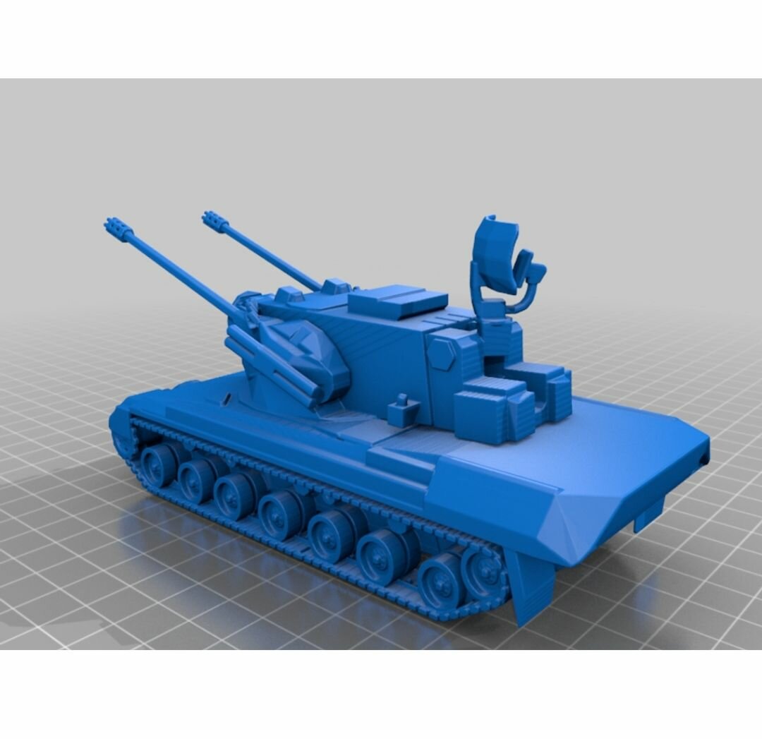 FlakPanzer Gepard. Масштабная модель 1:72.