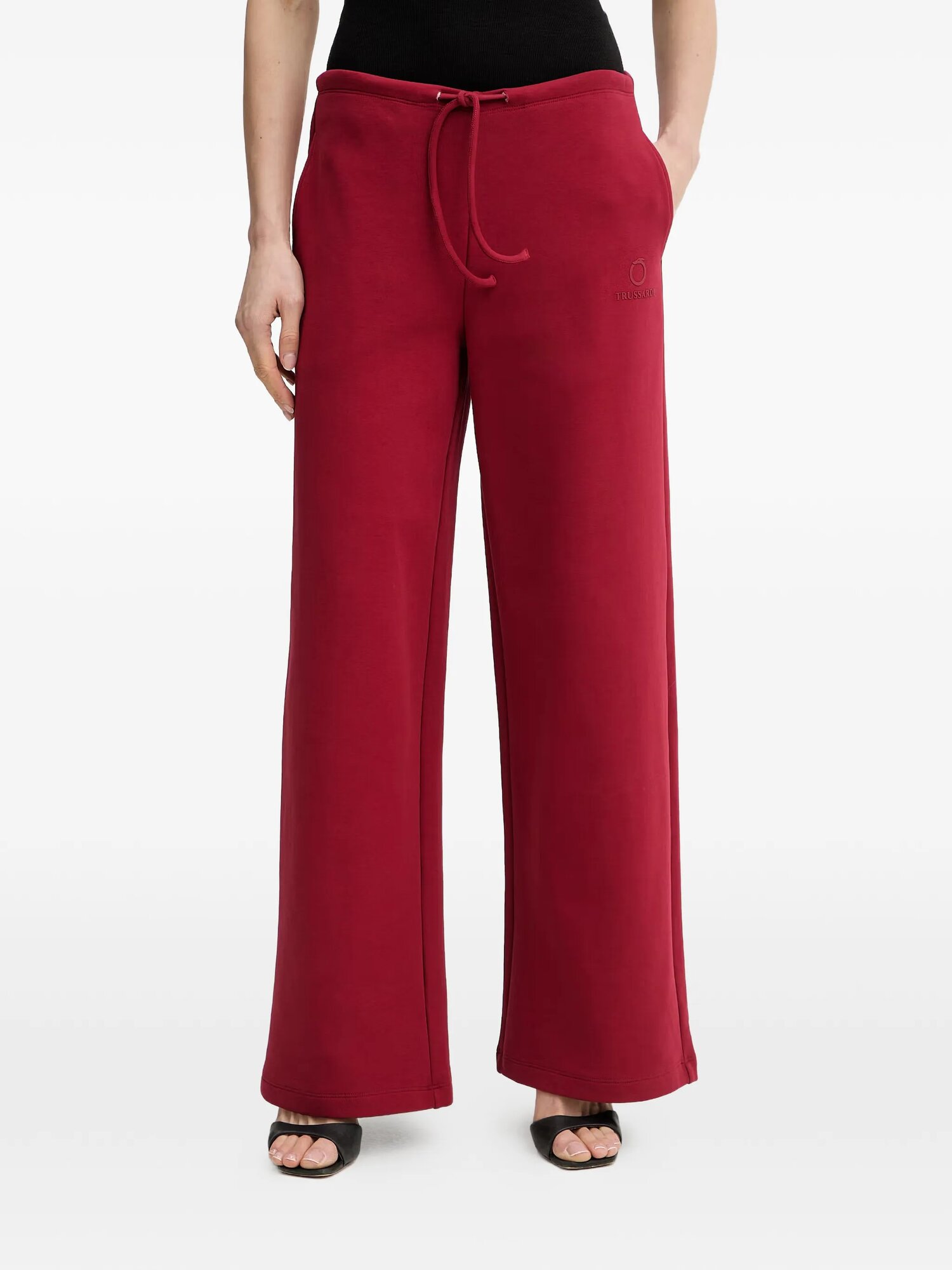 Брюки Wide-leg drawstring track pants