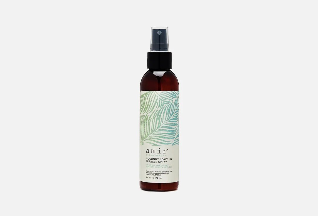 Amir Clean Beauty COCONUT LEAVE-INMIRACLE SPRAY Несмываемый спрей для сияния окрашенных волос 172 мл