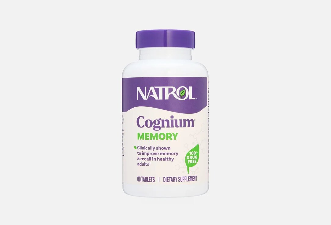 NATROL cognium в таблетках БАД для улучшения памяти и внимания 60 шт