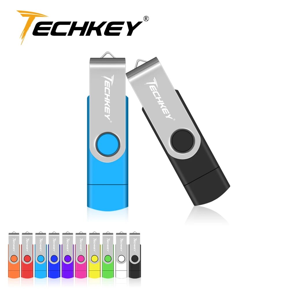 USB флешка Techkey 16 ГБ, фиолетовый цвет