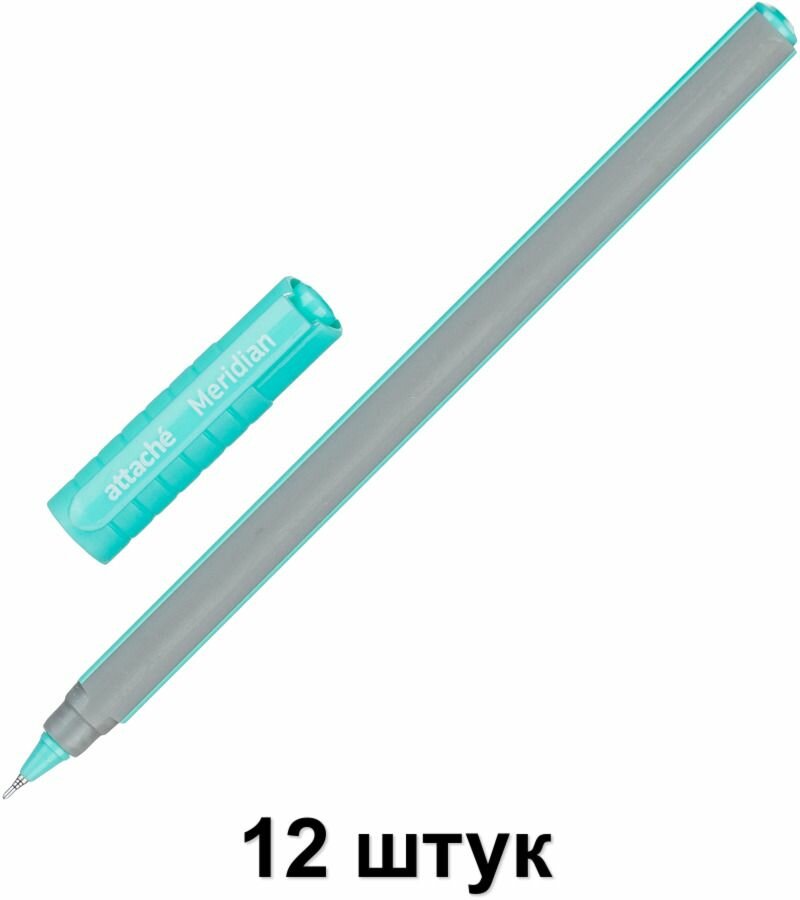 Attache Ручка шариковая неавтоматическая Meridian, 0,35 мм, 12 шт