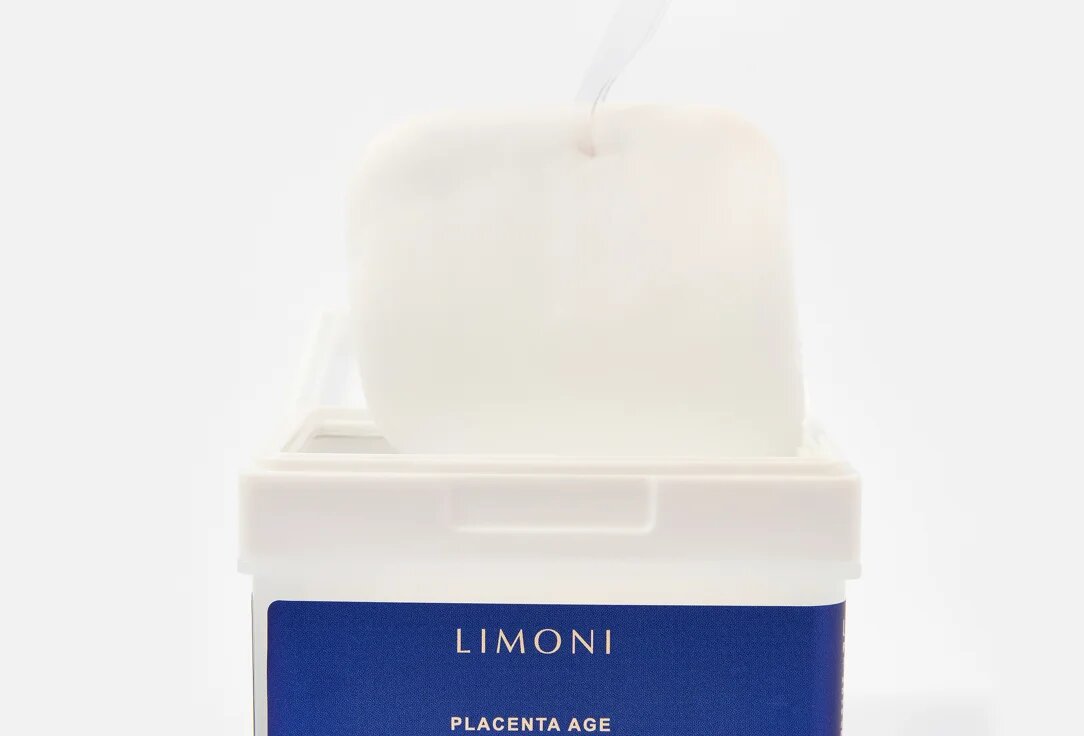 LIMONI Placenta Age Defence Питательные тонер-пэды для лица 120шт