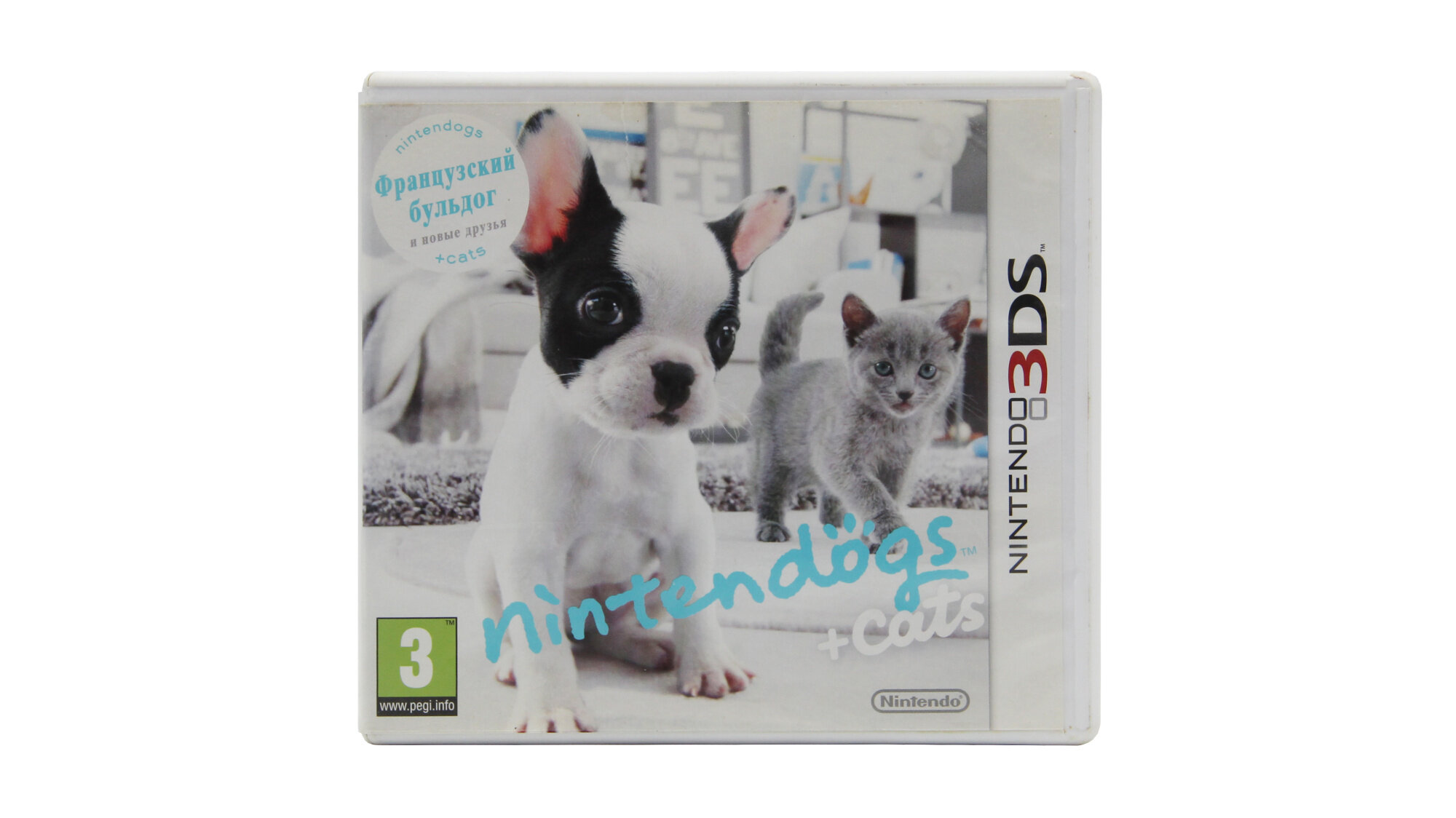 Nintendogs + Cats: Французский бульдог и новые друзья (Nintendo 3DS, RU)